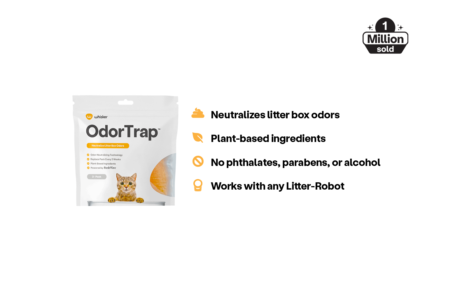 OdorTrap® Packs | Cat Litter Box Odor Eliminator