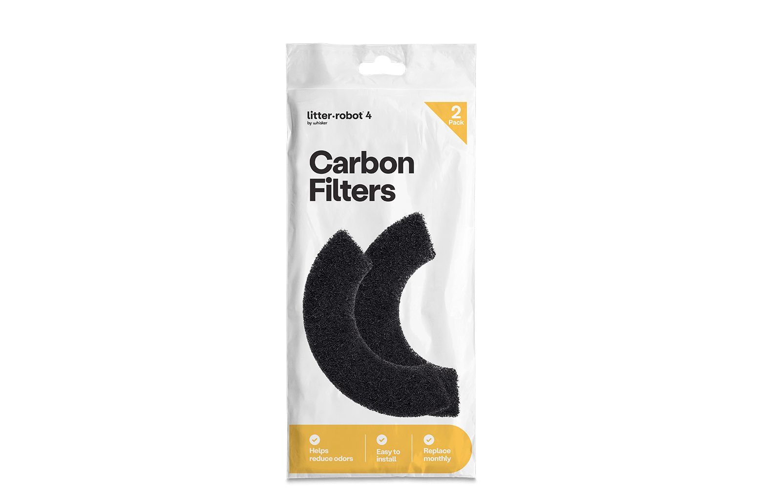 Litter-Robot 4 Carbon Filters - Activated Carbon Polyester | Litterbox.com