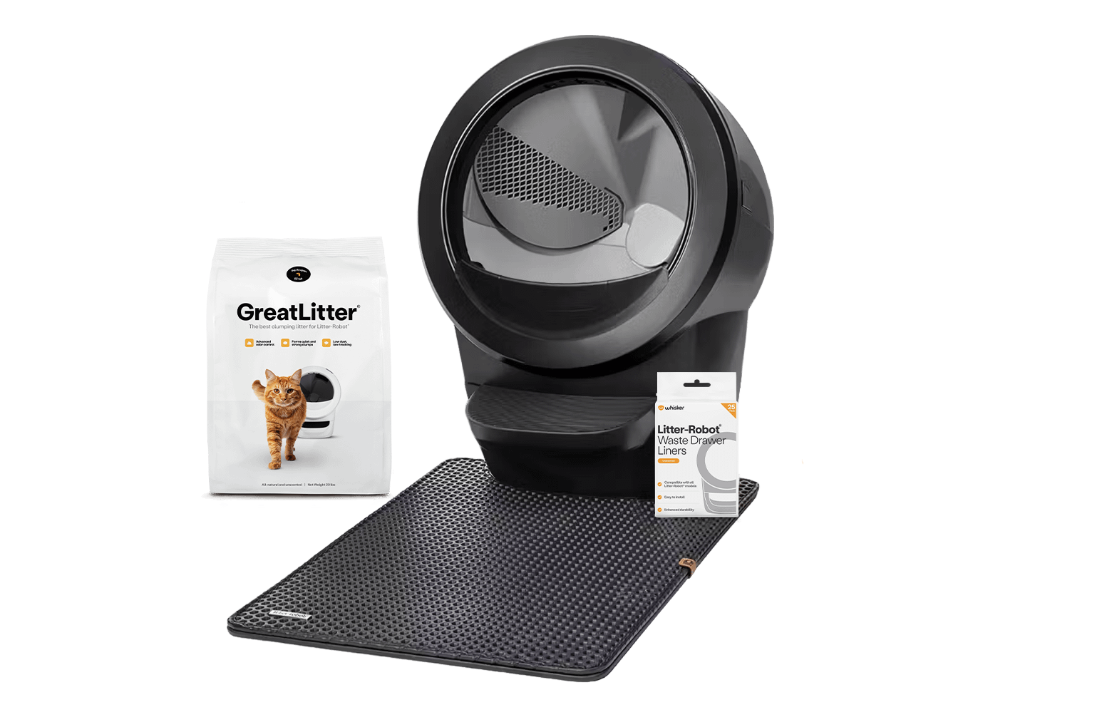 Litter-Robot 4 Trap Bundle | Reduce Litter Tracking & Odors