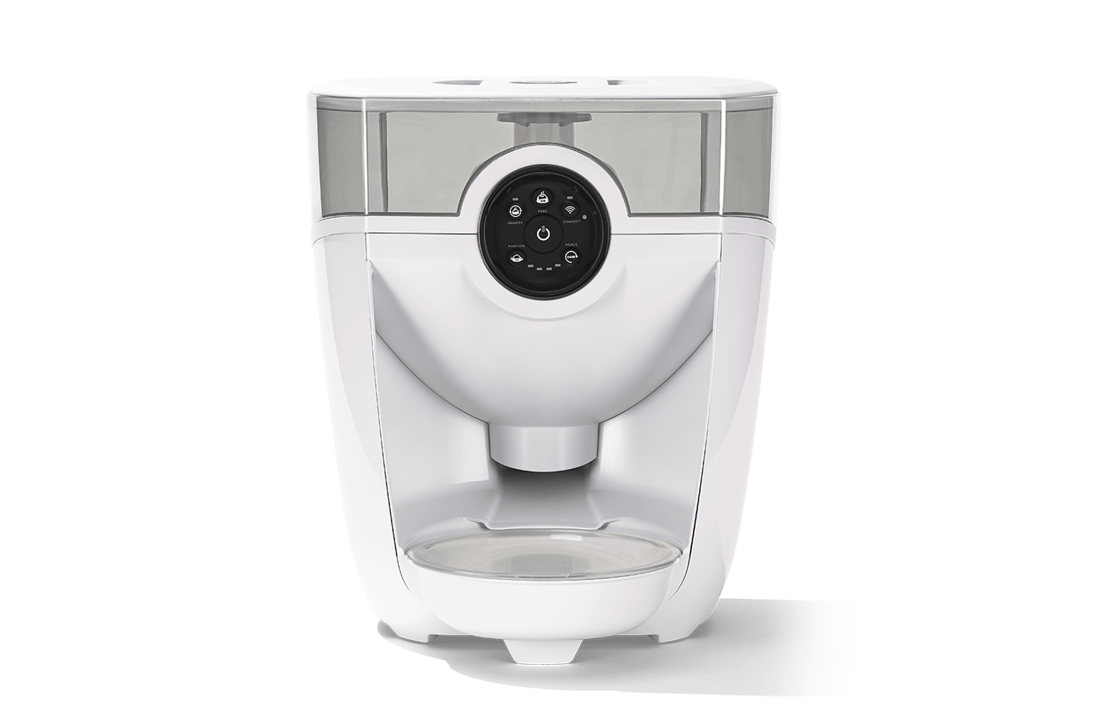 Feeder-Robot White with Clear Hopper