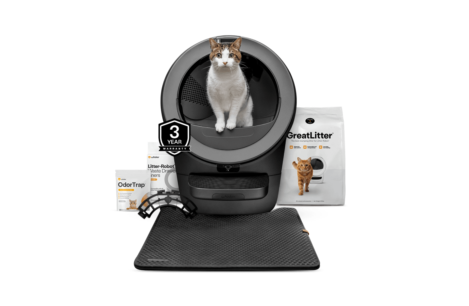 Litter-Robot 5 Pro Starter Bundle | Incl. Top Accessories